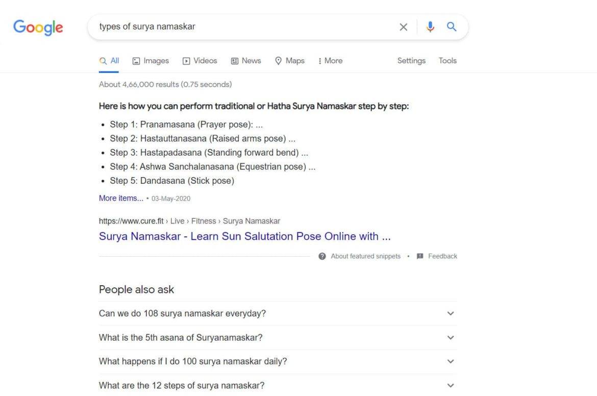Curefit SEO | Curefit SEO Achievements | Infidigit - Organic Digital ...