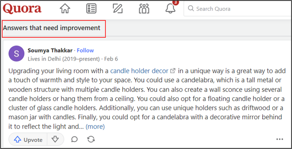 Quora Answers Collapsed and Deleted: Explanation and Solution